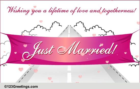 Love & Togetherness! Free Just Married eCards, Greeting Cards | 123 ...