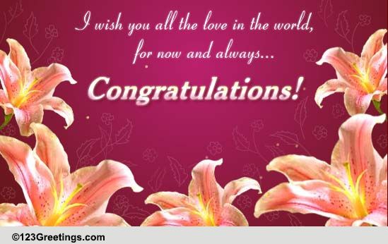 Wish Happiness! Free Congratulations eCards, Greeting Cards | 123 Greetings