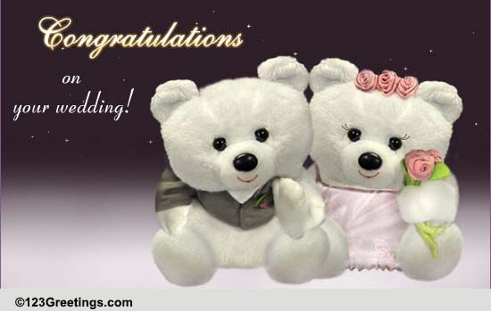 Wedding Couple! Free Congratulations eCards, Greeting Cards | 123 Greetings