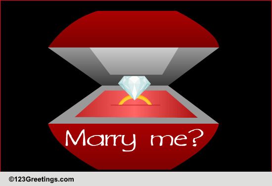 Wedding Marry Me Card. Free Marry Me eCards, Greeting Cards | 123 Greetings