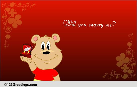 Propose! Free Marry Me eCards, Greeting Cards | 123 Greetings