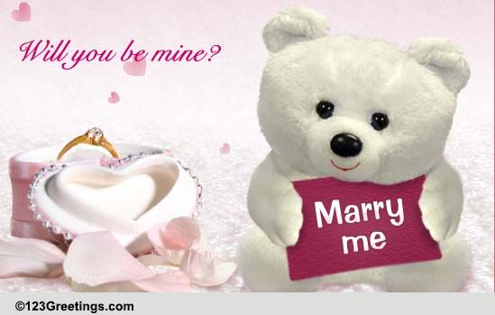 Marry Me Lyrics! Free Marry Me eCards, Greeting Cards | 123 Greetings
